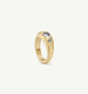 CECE JEWELLERY Anchored Forever Ring With Sapphires