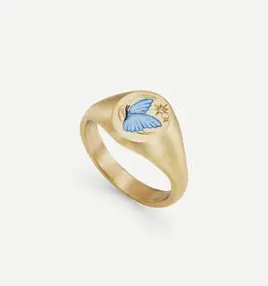 CECE JEWELLERY Butterfly & Moon Ring