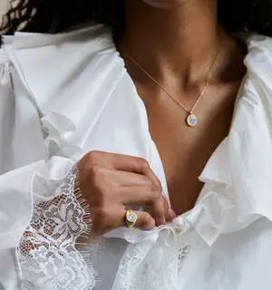 CECE JEWELLERY Butterfly & Moon Ring