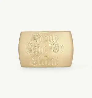 CECE JEWELLERY Come Rain Or Shine Barrel Ring With Diamond