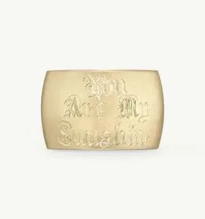 CECE JEWELLERY You Are My Sunshine Barrel Ring With Diamond