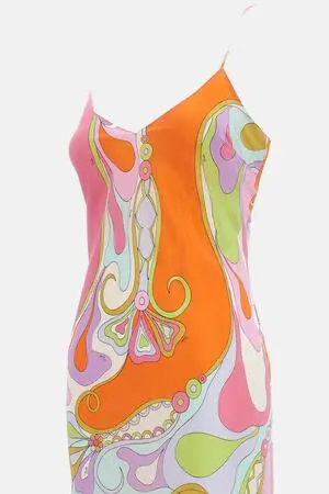 Emilio Pucci Printed Silk Maxi Dress