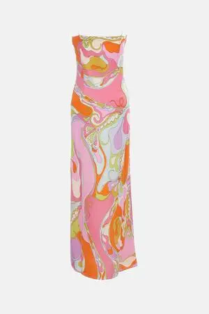 Emilio Pucci Printed Silk Maxi Dress