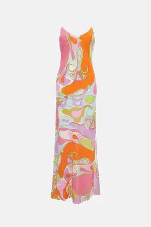 Emilio Pucci Printed Silk Maxi Dress - Multicolor