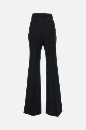 Sportmax Tailored Wool Fresco Wide Leg Trousers