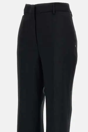 Sportmax Tailored Wool Fresco Wide Leg Trousers