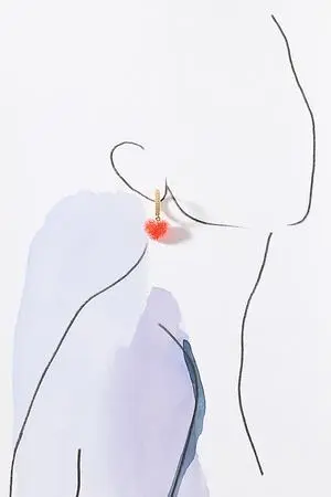 CRYSTAL HAZE Jelly Heart Drop Earrgs