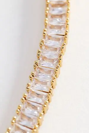 CRYSTAL HAZE Baguette Necklace
