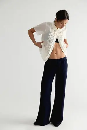 Citizens Of Humanity Nora Knit Pull-on Pants - Navy