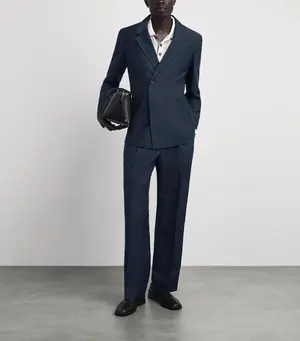 Jacquemus Linen-blend Pleated Croisière Trousers