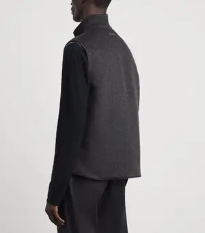 LARDINI Virgin Wool-cashmere Gilet
