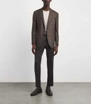 Corneliani Virgin Wool Drawstring Trousers