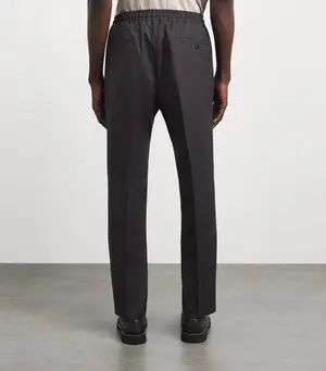 Corneliani Virgin Wool Drawstring Trousers