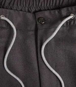 Corneliani Virgin Wool Drawstring Trousers