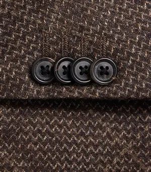 Corneliani Virgin Wool Mouliné Check Blazer