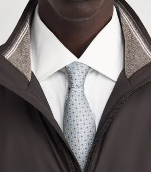 Canali Silk Medallion Print Tie