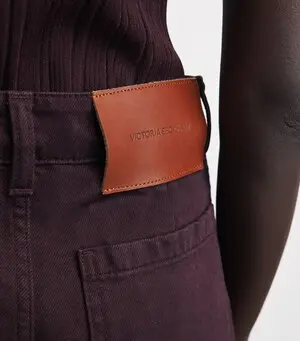 Victoria Beckham Alina High-rise Wide-leg Jeans - Brown