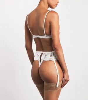 Kiki De Montparnasse Fleurs Veloutées Garter Belt