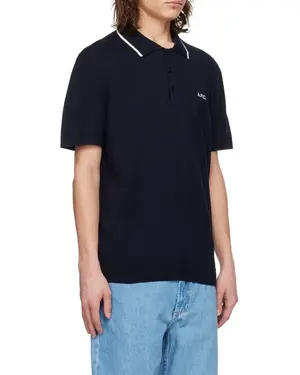 A.p.c. Logo Embroidered Short-sleeved Polo Shirt
