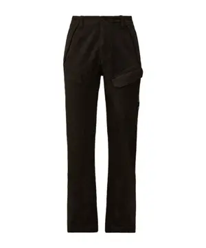C.P. COMPANY Moleskin Stretched Cargo Pants - Black