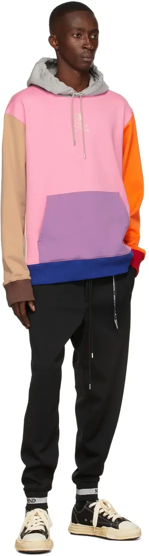 MASTERMIND WORLD Color Matching Hooded Hoodie