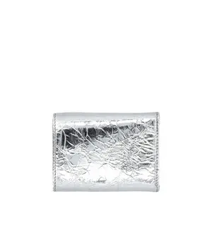 VIVIENNE WESTWOOD Metallic Effect Small Flap Purse
