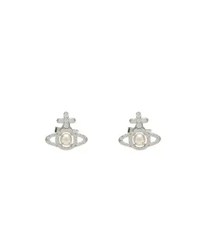 VIVIENNE WESTWOOD Logo Earrings - Gray