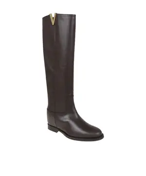 VIA ROMA 15 V Plaque Round Toe Boots