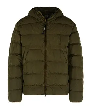 C.P. COMPANY Chrome-r Goggle Down Jacket - Green