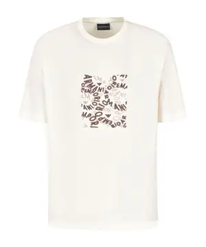 Emporio Armani Logo-print Cotton T-shirt - White