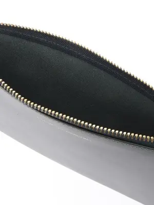 Comme Des Garçons Comme Des Garons Wallet Logo Detailed Zip-up Pouch