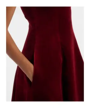 EMILIA WICKSTEAD Cotton Velvet Gown - Brown