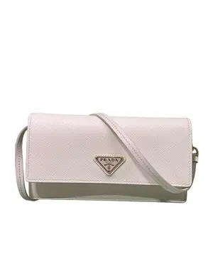 Prada Mini Saffiano Logo Flip Shoulder Bag