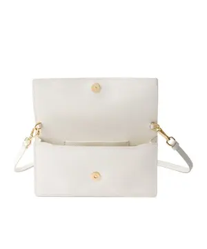 Prada Mini Saffiano Logo Flip Shoulder Bag