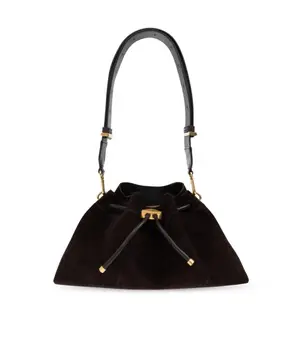 JIMMY CHOO Bon Bon Drawstring Handbag - Black