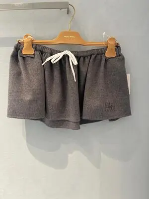 Miu Miu Double Cashmere Miniskirt