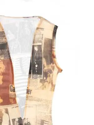JEAN PAUL GAULTIER Newspaper Print Dress