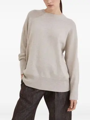 Brunello Cucinelli Monili Detailed Knitted Sweater