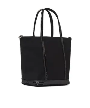 Vanessa Bruno Small Cabas Sequin-trimmed Tote Bag