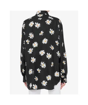 Moschino Silk Twill Shirt Allover Daisy