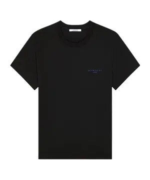 Givenchy Cotton T-shirt With Paris Embroidery - Black