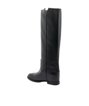 VIA ROMA 15 V Logo Round Toe Boots