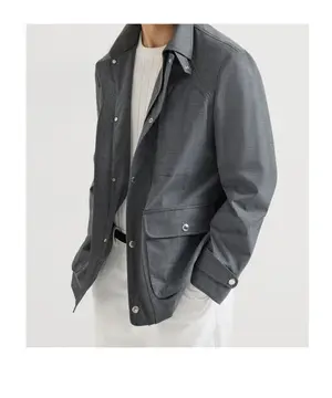 Brunello Cucinelli Wool Jacket With Zip And Snap Closure