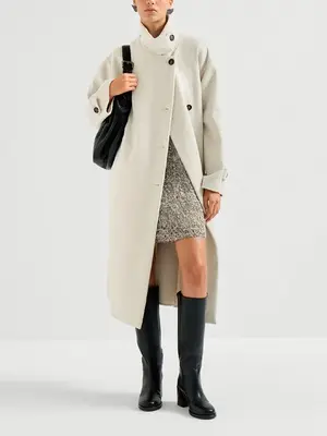 Brunello Cucinelli Single-breasted Belted Coat