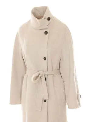 Brunello Cucinelli Single-breasted Belted Coat