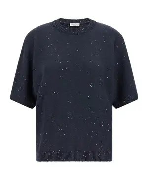 Brunello Cucinelli Diamante' Sweater - Black