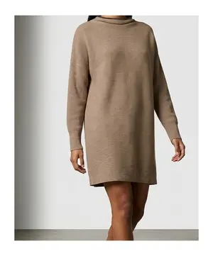 Brunello Cucinelli Ribbed Boatneck Dress With Cutout Detail