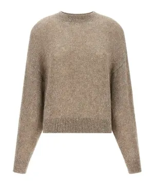 Brunello Cucinelli Diamante Sequin Embellished Round Neck Sweater - No