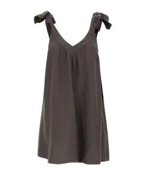 KAOS Bow-detail Dress - Brown