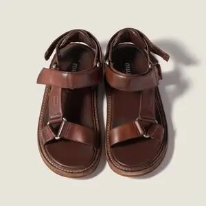 Miu Miu Leather Sandals